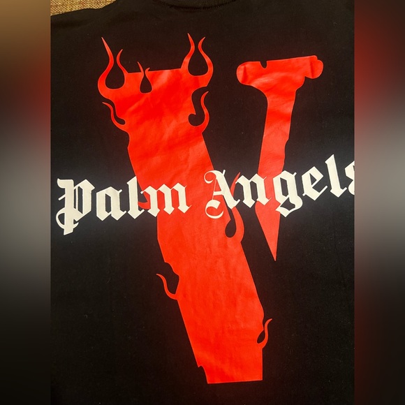 VLONE | Shirts | Vlone X Palm Angels Tshirt Red | Poshmark